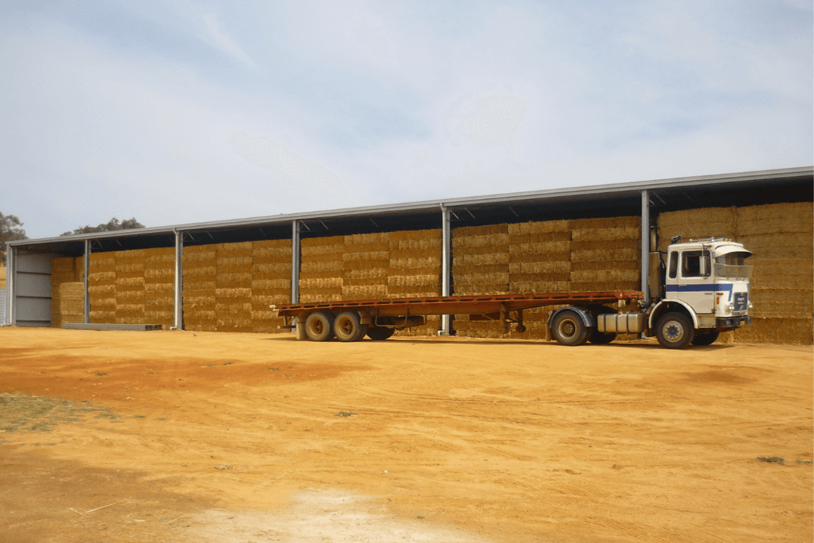 How much hay can be stored in a hay shed? | ABC Sheds
